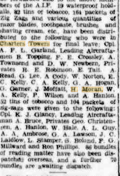 Pte Hugh Moran, POW: his own words – Family history across the seas