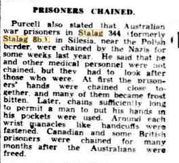 Stalag 8B Cairns Post 7 Aug 1944 p2 – Family history across the seas